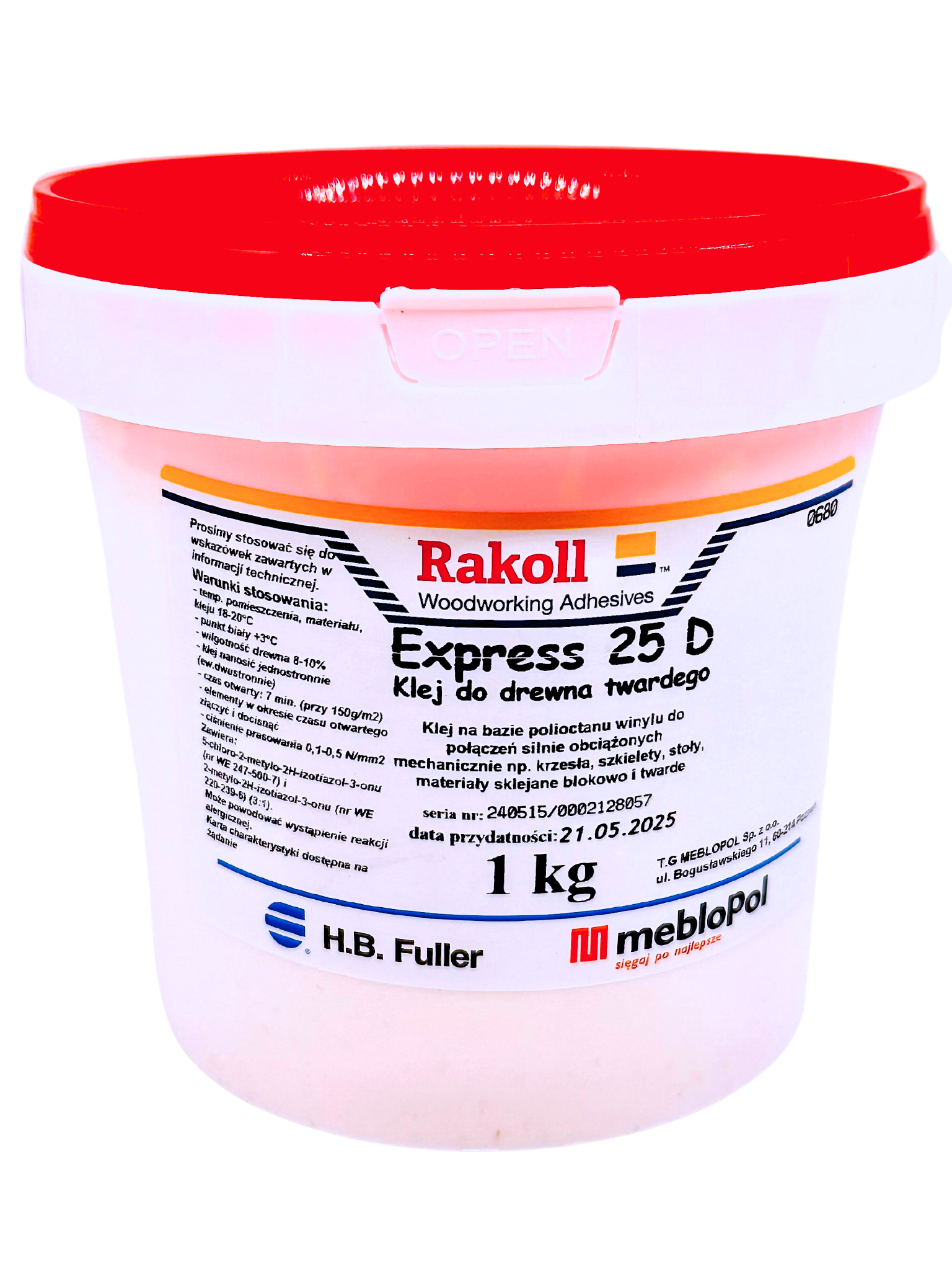 RAKOLL klej do drewna wikolowy express 25D 1kg | Sklep internetowy ...
